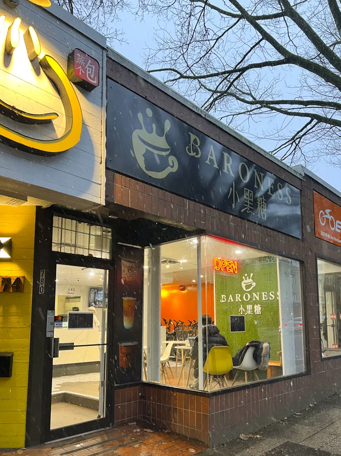 Baroness Bubble Tea Downtown Vancouver