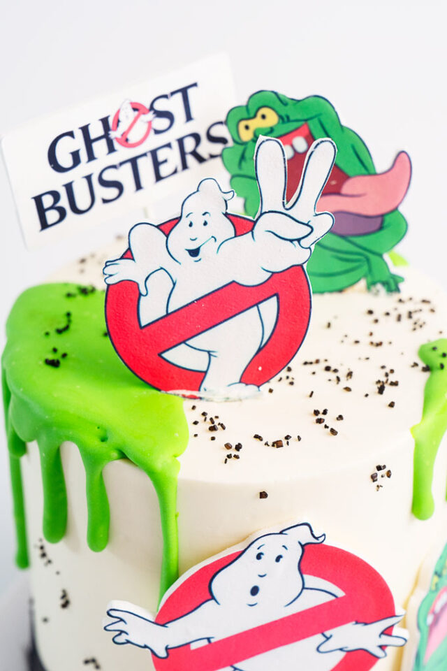 Ghostbusters themed birthday cake