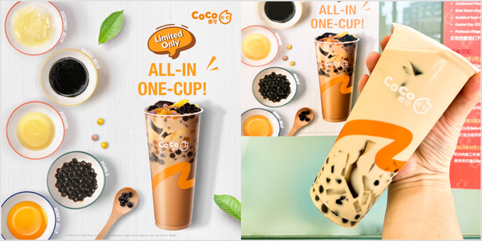CoCo Tea YVR Limited 5-Topping Bubble Tea All-In-One-Cup
