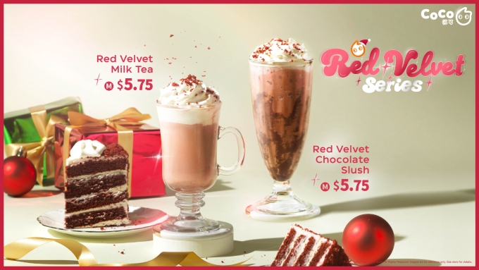 CoCo Fresh Tea & Juice New Red Velvet Series