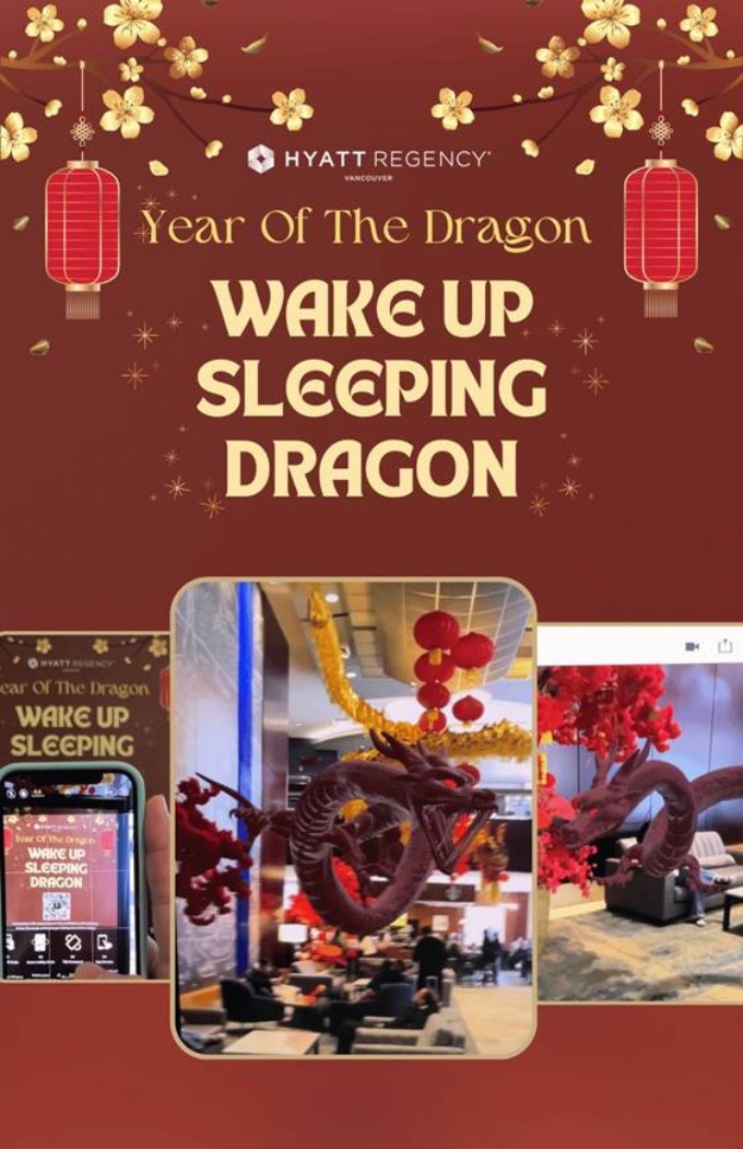 Lunar New Year Augmented Reality 3D Dragon at the Lobby of Hyatt ...