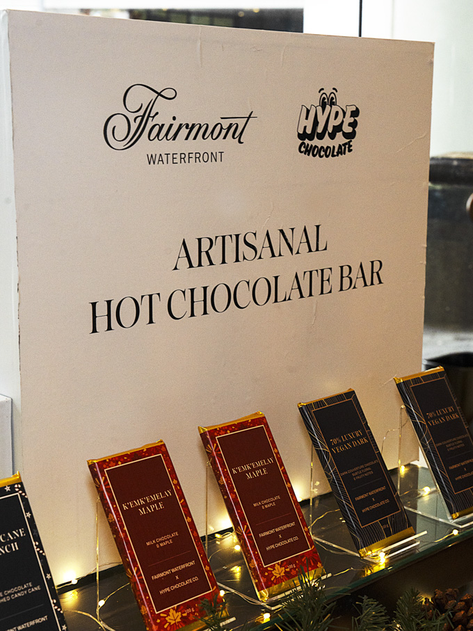 Fairmont Waterfront & HYPE Chocolate Launch Holiday Hot Chocolate Pop Up