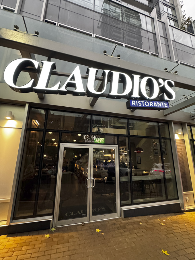 Fall & Winter Menu Highlights at Claudio’s Ristorante